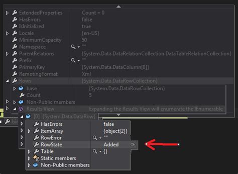 C Why Is Datarowstate Showing Added Instead Of Modified When I Make