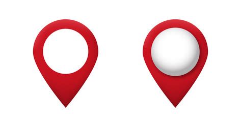 Red Map Pin Location Pointer Royalty Free Vector Image