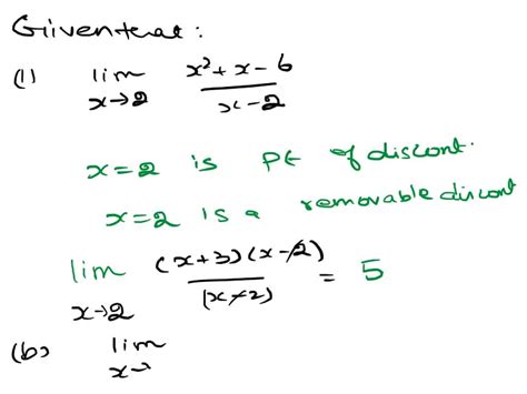 SOLVED Determine The Points Where The Function Is Not Continuous And State The Type Of