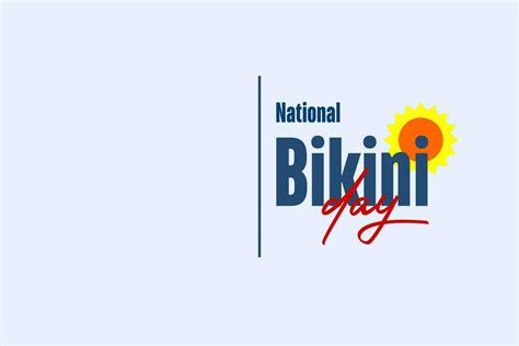 National Bikini Day Background Template Holiday Concept 25788111