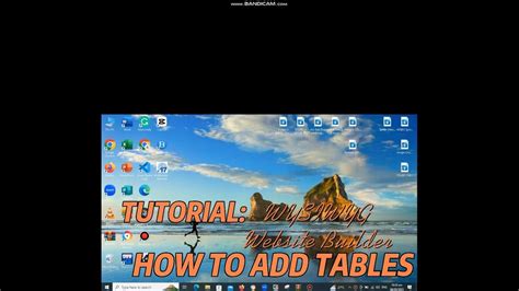 WYSIWYG Web Builder L Basic Tutorial On How To Add Tables And All YouTube