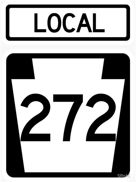 Pennsylvania State Route 272 Area Code 272 Sticker For Sale By