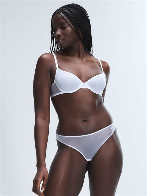 Sheer X Demi Spacer Bra In White Savage X Fenty Netherlands
