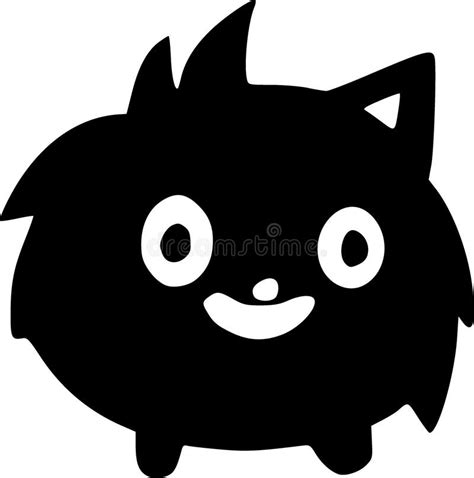 Cute Cartoon Of Black Monster Cartoon Stock Illustration Illustration Of Funny Creative