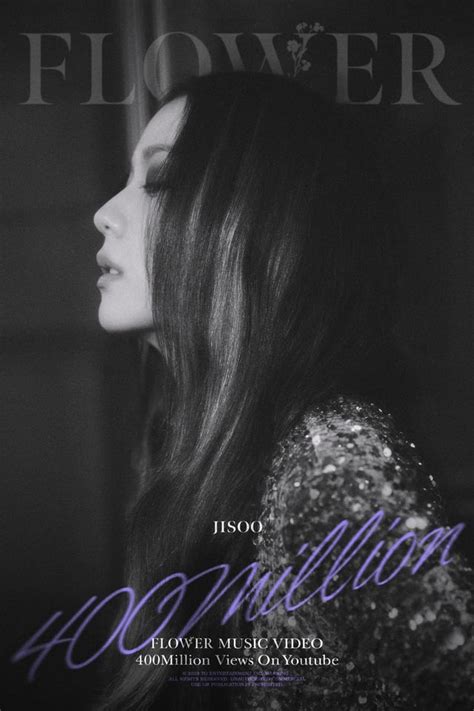 231003 Jisoo ‘꽃flower Mv Hits 400 Million Views On Youtube