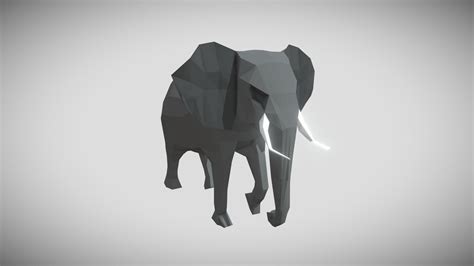 Low Poly Elephant Buy Royalty Free 3d Model By Assetsource [abaeaf4