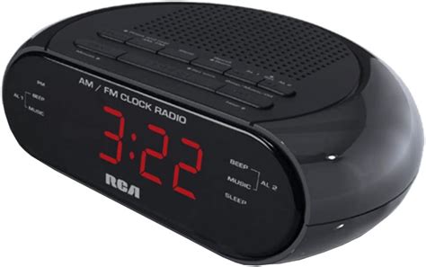 Rca Rc205 Dual Alarm Clock Radio With Red Led And Dual Wake Amazonca