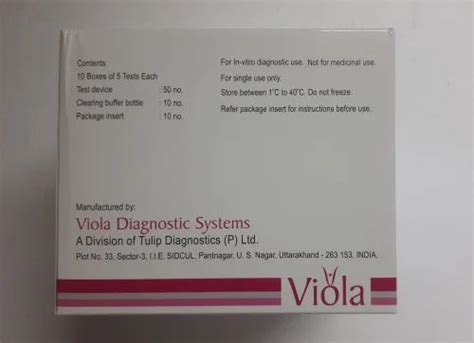 Viola Satya Malaria Antigen Testing Kit At Rs 250 Box Malaria Test Kits In Guntur Id