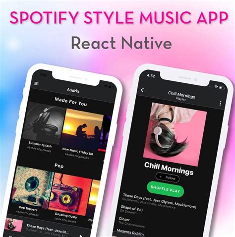 Spotify Style Music Streaming App Template React Native Enappd