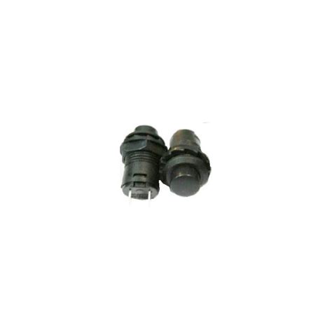 Botón Momentáneo Redondo 12mm Negro Spdt 3a 125vac