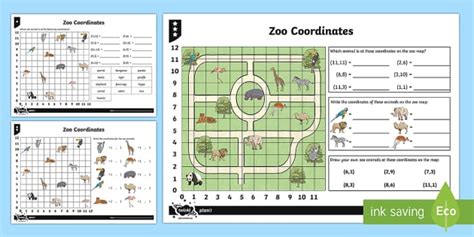 Reading Coordinates Ks2 Worksheet Teacher Made Twinkl