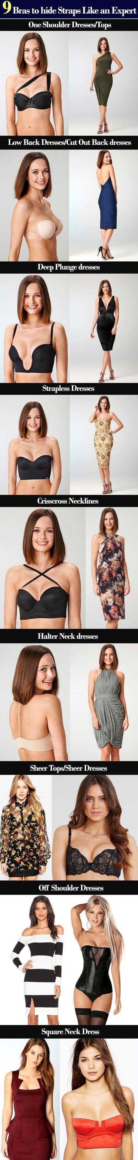 9 Bras To Hide Straps Like An Expert Fashion Infographic Bra Hacks