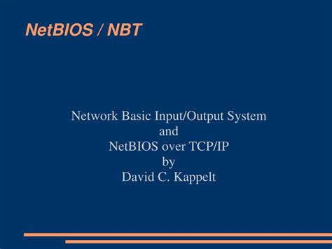 ppt netbios nbt powerpoint presentation free download id 3341708