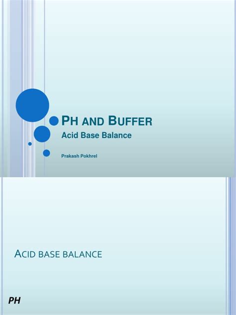 Lecture 2 Ph And Buffers Pdf Buffer Solution Ph