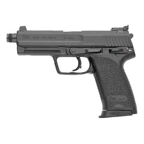 Hk Usp Tactical V1 45acp 509 Threaded Barrel Polymer Frame Black