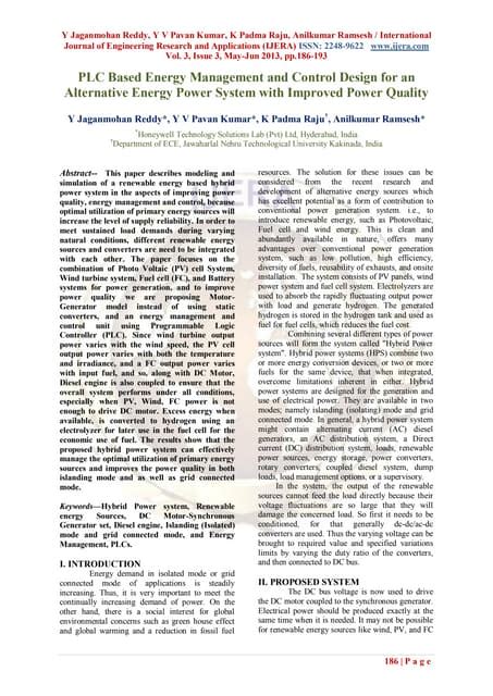 Design And Modelling Of Standalone Hybrid Power System With Matlab