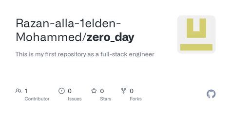 GitHub Razan Alla 1elden Mohammed Zero Day This Is My First