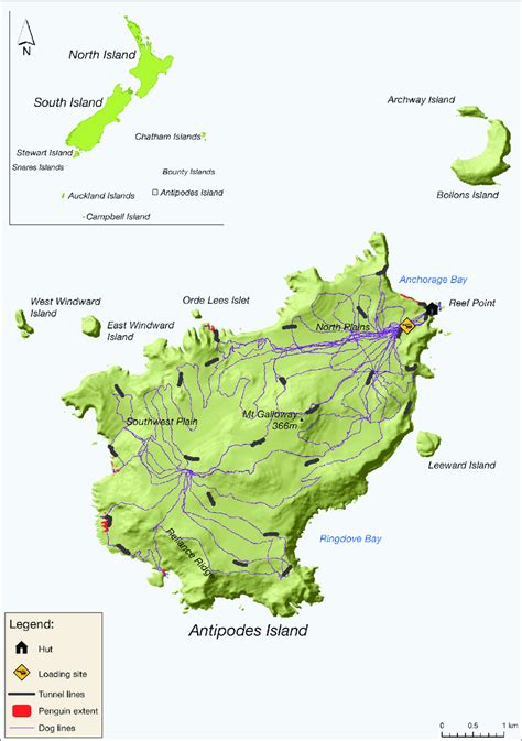 Map Of Antipodes Islands Group Location And Mouse Monitoring Activity