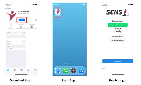 Installation Of The SENS Motion Smartphone App SENS Innovation ApS