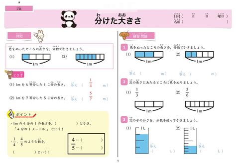 世界一分かりやすい算数 小4 「分数」