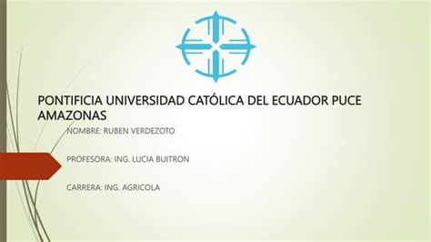 Pontificia Universidad CatÓlica Del Ecuador Puce Amazonaspptx