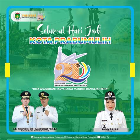 Selamat Hari Jadi Kota Prabumulih Ke 21