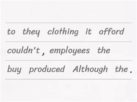 Gep 10 Unit 9b Clauses Of Contrast And Purpose Unjumble