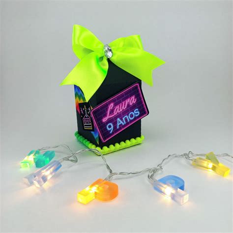 Kit Personalizado Festa Neon Luxo De 40 Itens Elo7