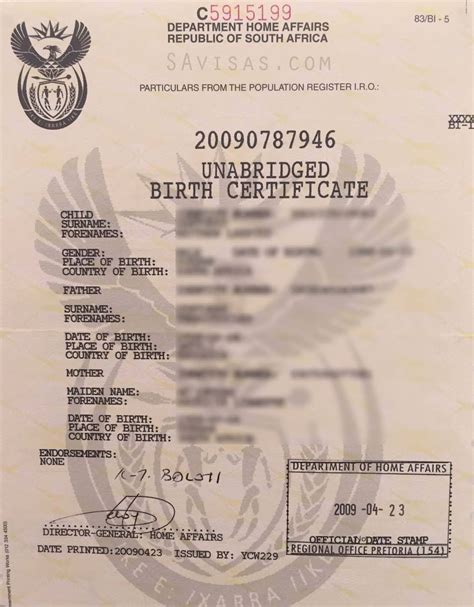 How To Apply For An Unabridged Birth Certificate In Sa Affluencer