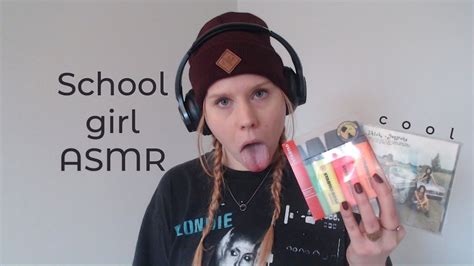 Asmr Bored School Girl Does Triggers For You Finger Fluttering