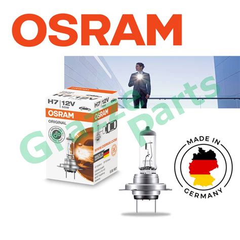 Original Osram H7 12V 60/55W PX26d HALOGEN BULB (64210) - Made In ...