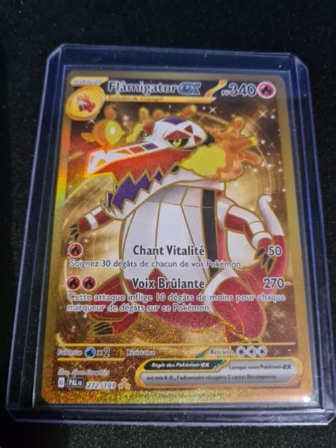 CARTE POKÉMON Flâmigator EX GOLD Évolution à Paldea EV FR EUR PicClick FR