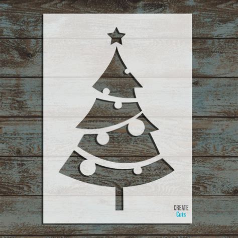 Christmas Tree Stencil