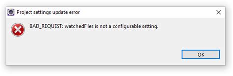 Svtcreating Lagom Project Display Error Badrequestwatchedfiles Is