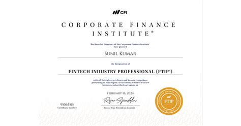 Sunil Kumar On Linkedin Fintech Industry Professional Ftip ™ • Sunil Kumar • Corporate Finance…