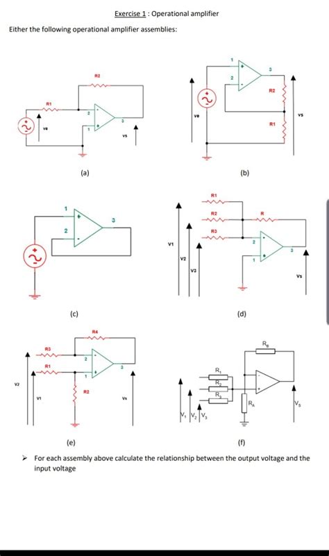 Solved Exercise 1 Operational Amplifier Either The