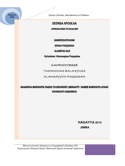 Seensa Afoolaa Foklore Pdf