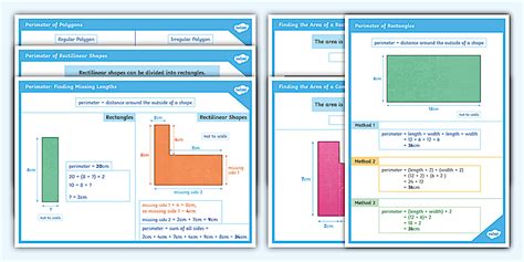 👉 Year 5 Perimeter And Area Display Posters Twinkl