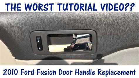 2010 Ford Fusion Door Handle Replacement YouTube