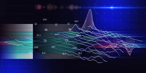 Abstract Background With Wireframe Grid On Dark Visual Presentation Of Analysis Research