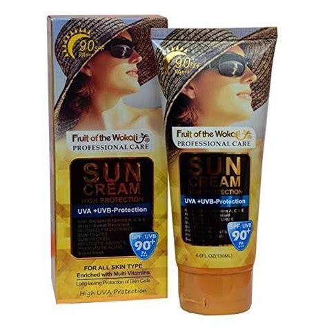Fruit Of The Wokali Suncream High Protection Uvauvb Sunscreen Spf 90