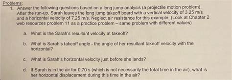 Solved 1 Answer The Following Questions Based On A Long
