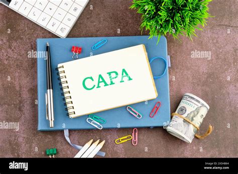Concept Image Of Business Acronym Capa Corrective And Preventive Action Written On A Blank Sheet