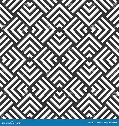 Abstract Seamless Lattice Pattern Geometric Lattice Modern Stylish Texture Stock Vector