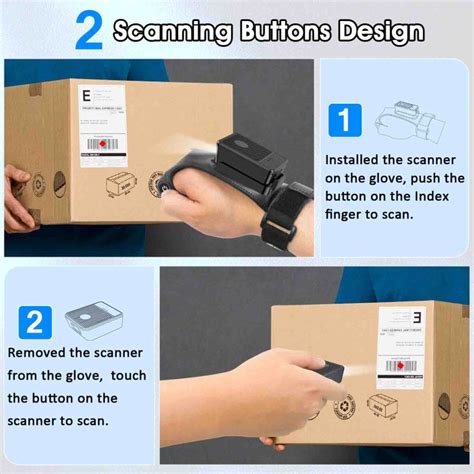 Wireless 1d 2d Glove Barcode Scanner Mj R80 Alacritydirect