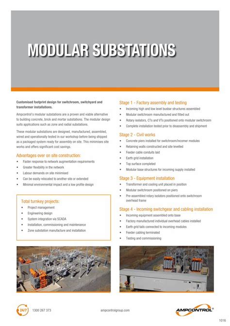 Pdf Modular Substations Ampcontrol · Customised Footprint Design Pdf Modular Substations Ampcontrol · Customised Footprint Design