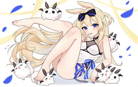 Rule 34 Blonde Hair Blue Eyes Bunny Ears Bunny Girl Female Virtual