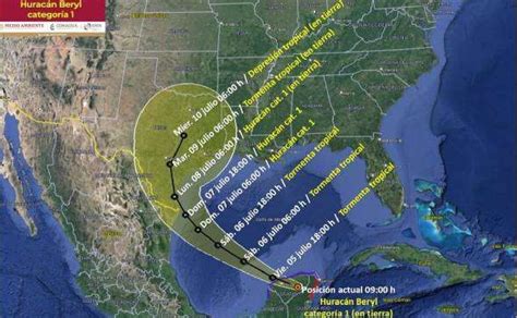 Beryl Se Degrada A Categoría 1 Sigue La Alerta Rojo
