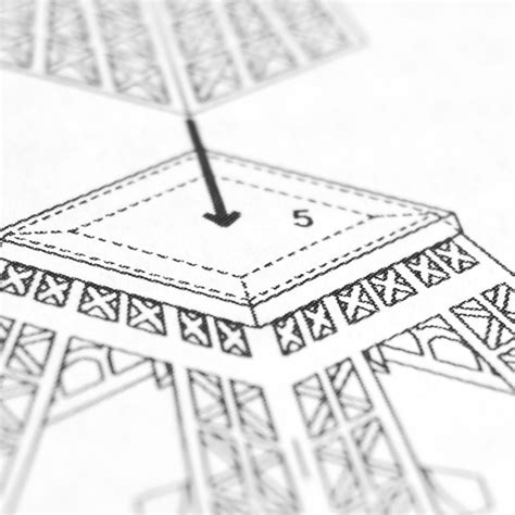 Eiffel Tower Paper Landmarks Touch Of Modern