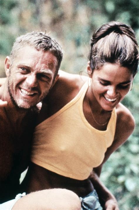 Steve Mcqueen And Ali Macgraw Motorcycle